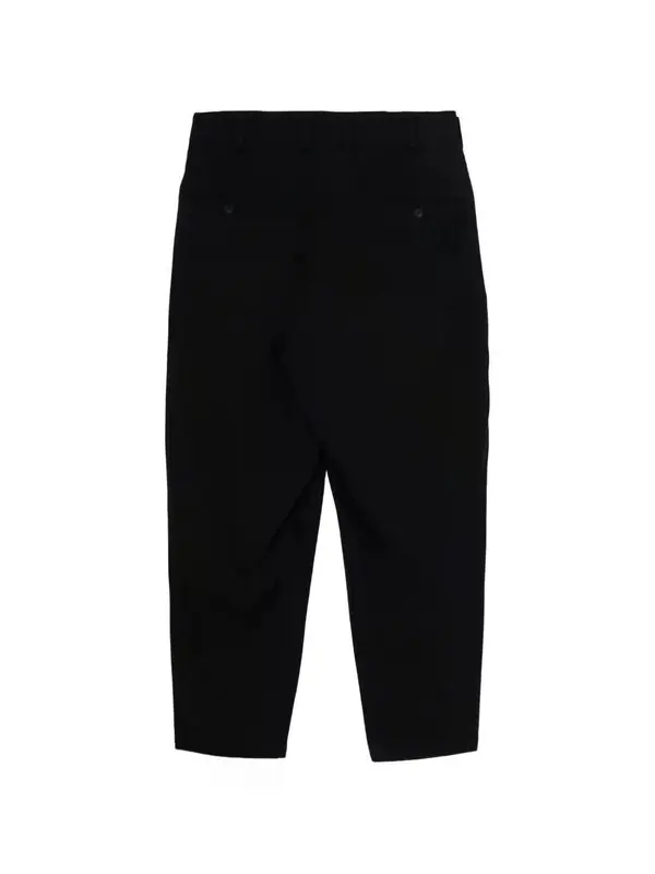 Yohji Yamamoto Pleated Tapered Tailored Trousers