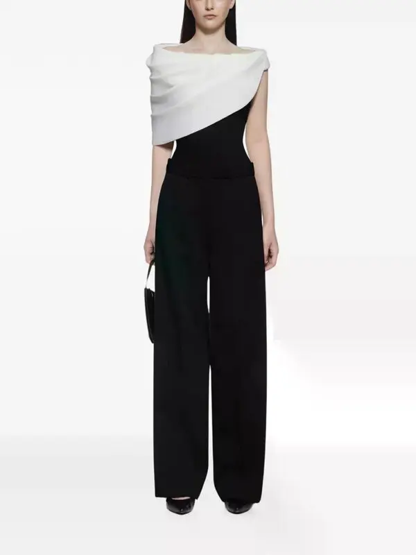 CHATS BY C.DAM Lidia Off-shoulder Draped Bodysuit