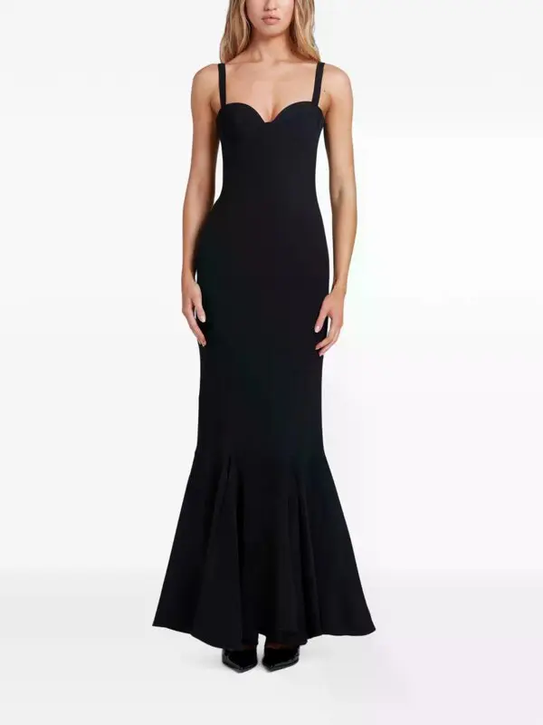 VIOLANTE NESSI Petrarca Sculpted Maxi Dress