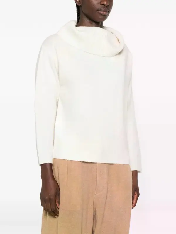 Loulou De Saison Sibyl Cowl Neck Sweater - Neutrals