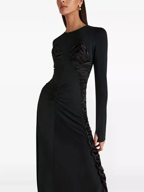 VIOLANTE NESSI Mengoni Ruched Maxi Dress
