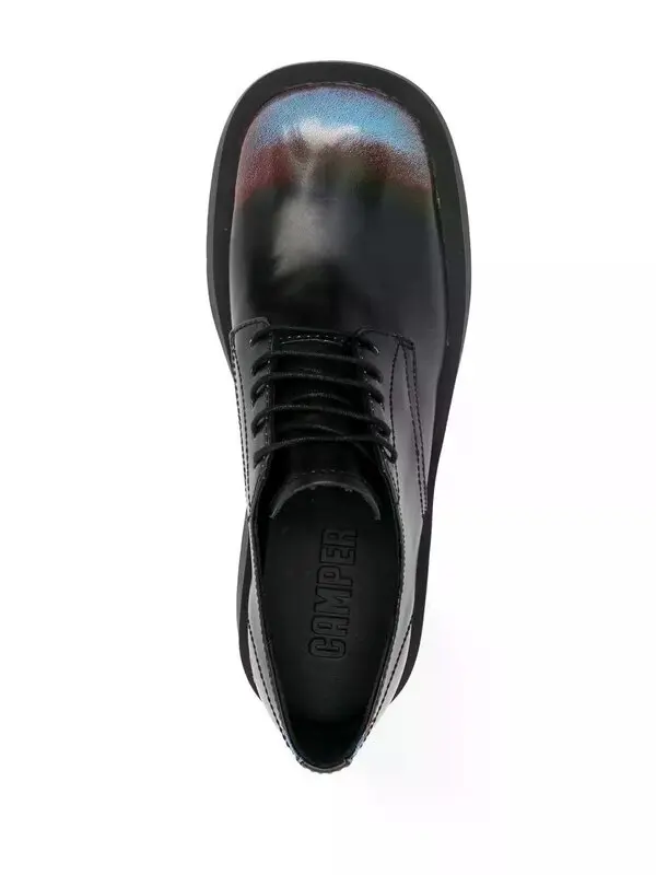 Camper Distressed-effect Leather Lace-up Shoes