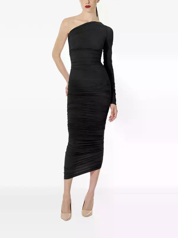 Wolford One-shoulder Draped Bodysuit