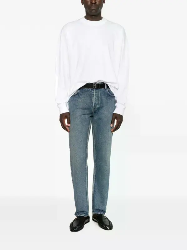 THE ROW Moe Faded Straight-leg Jeans