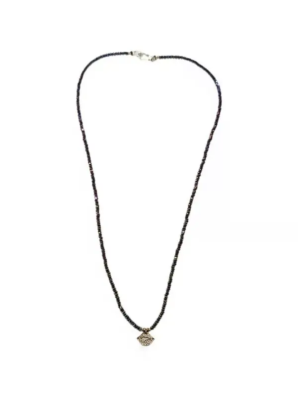 MADISON Lip Pendant Beaded Necklace