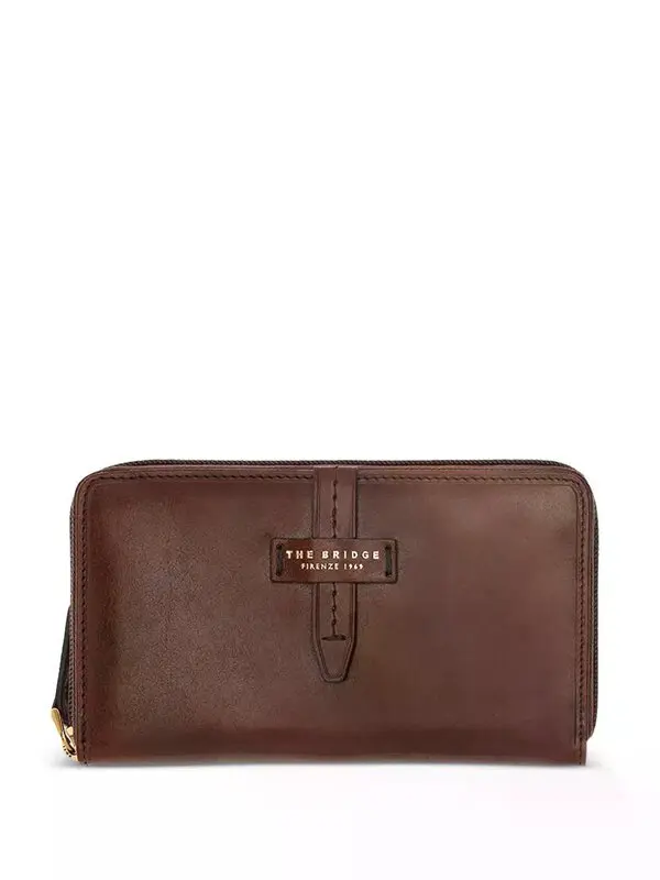 THE BRIDGE Logo-plaque Zip-around Wallet