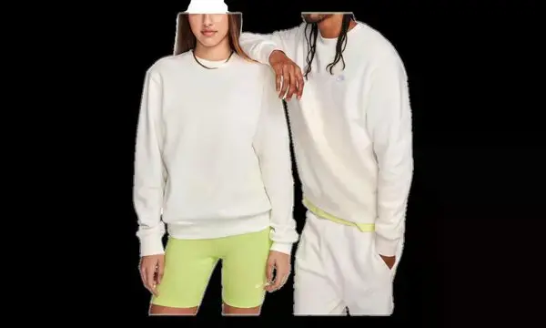 Nike Logo-embroidered Fleece Sweater - Neutrals