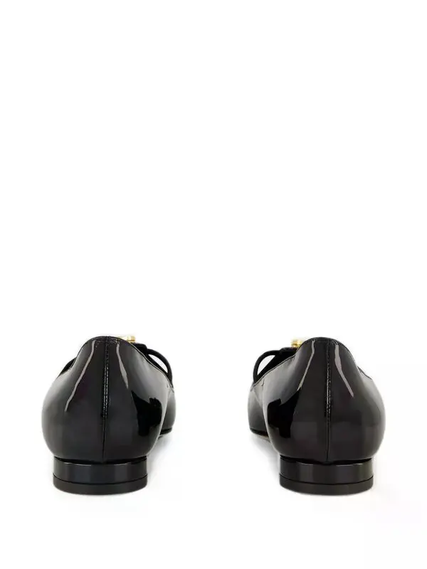 Manolo Blahnik Khafreflat Flat Pumps - Black