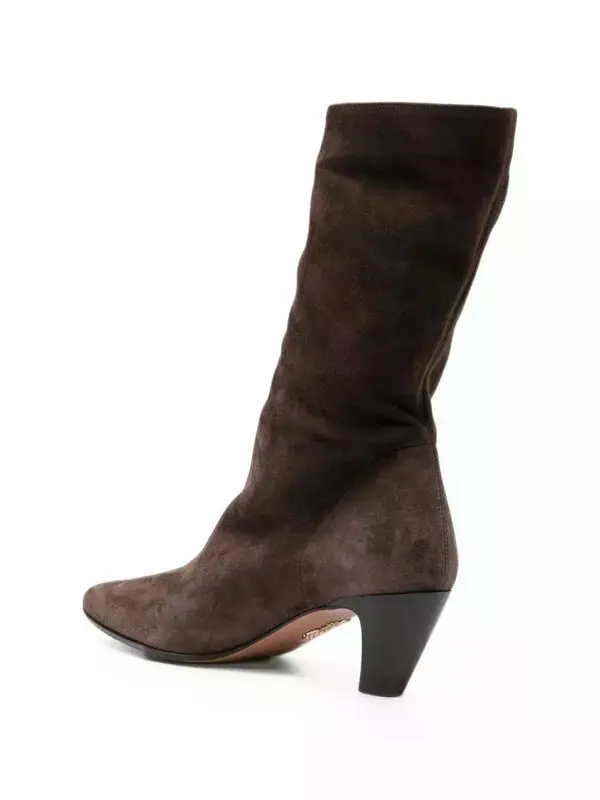 AQUAZZURA Suede Ankle Boots
