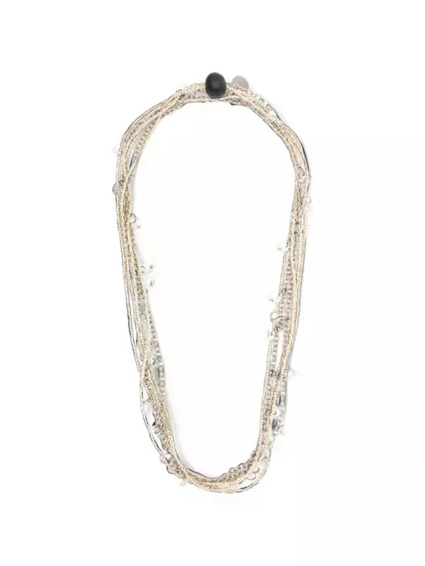 MARIA CALDERARA Multi-strand Crystal-embellished Necklace