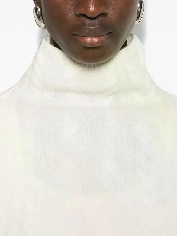 Herno Cable-knit Roll-neck Sweater