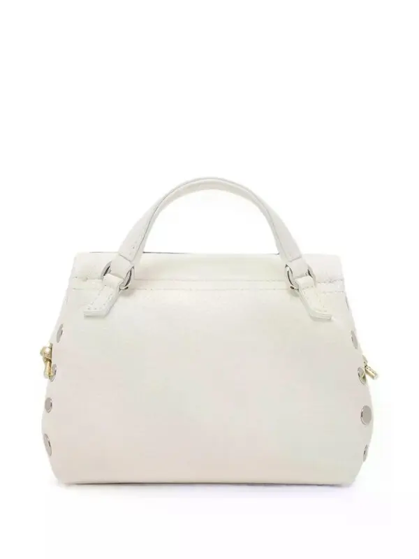 ZANELLATO Sbaby Postina Stud-embellished Leather Mini Bag - White