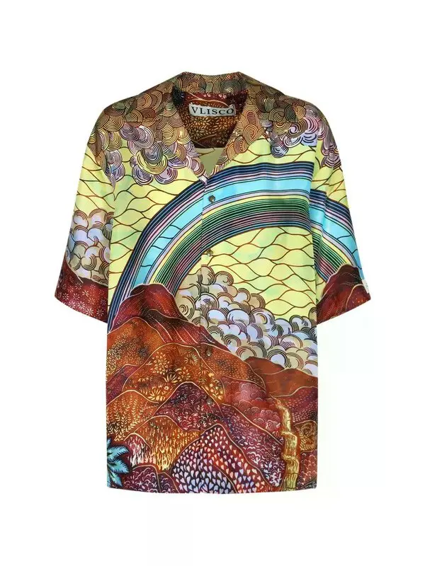 ATELIER VLISCO Rainbow Short-sleeve Shirt