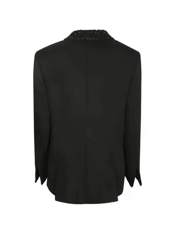 Giorgio Armani Bead-embellished Shawl-lapel Blazer