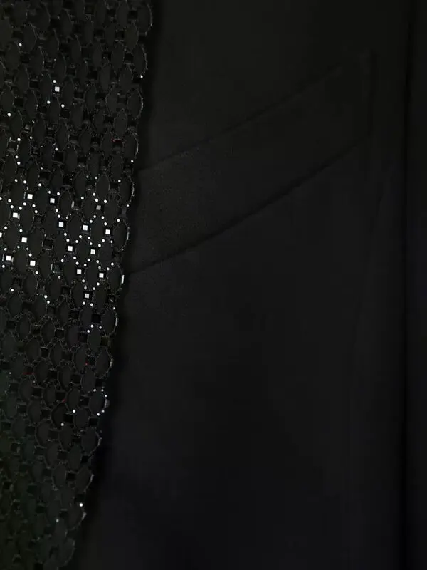 Giorgio Armani Bead-embellished Shawl-lapel Blazer