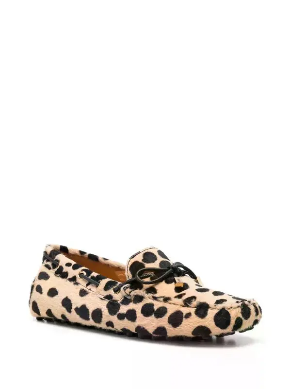 TOD'S Animalier Gommino Loafers - Brown