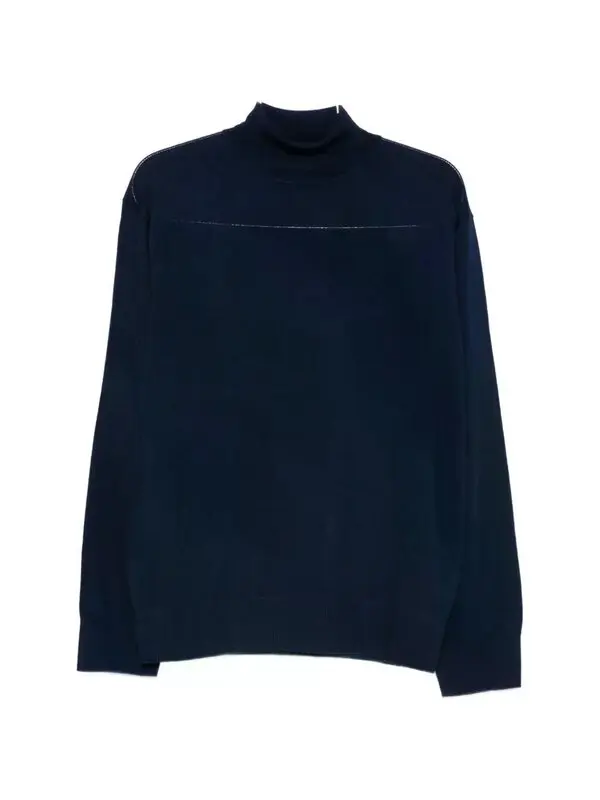 LANEUS Roll-neck Wool Sweater