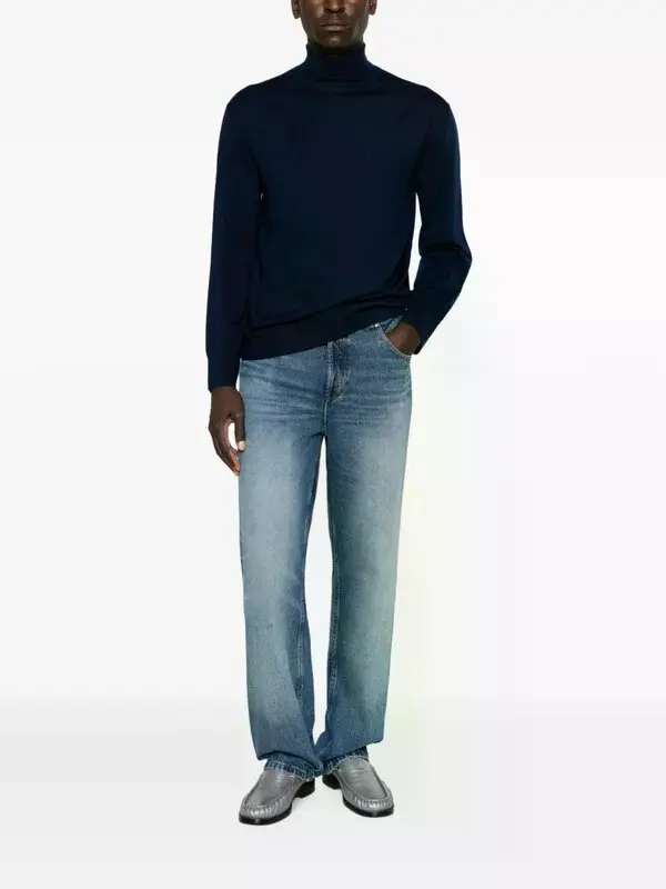 LANEUS Roll-neck Wool Sweater
