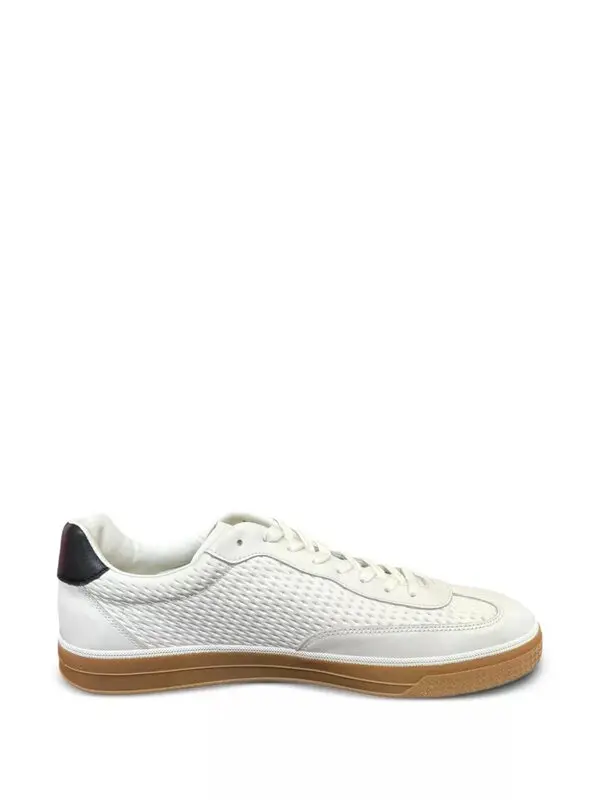 Tommy Hilfiger Woven Panel Lace-up Sneakers - White