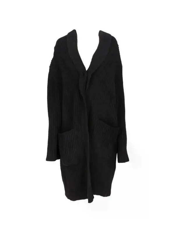 Isaia Ribbed-knit Shawl-lapel Coat