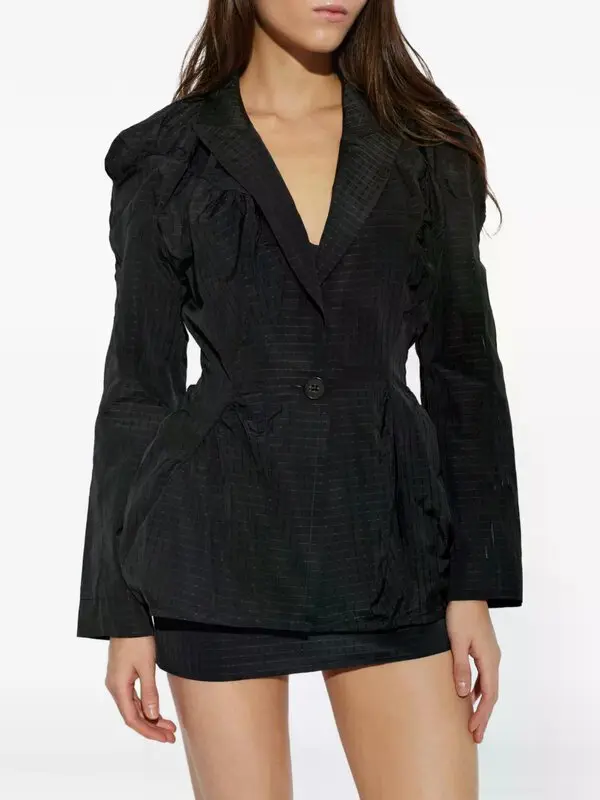 VIVIENNE WESTWOOD Cloud Ruched Check Blazer