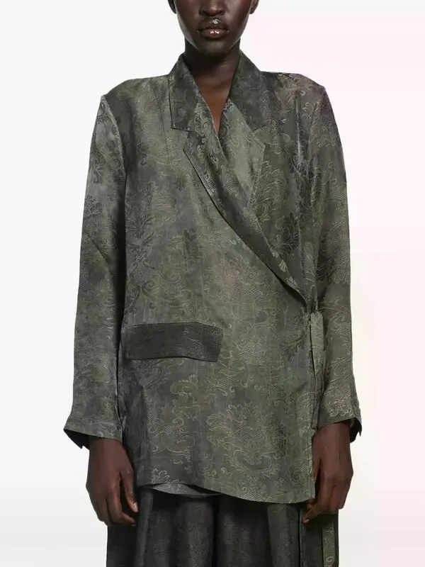UMA WANG Wrap-fastening Blazer