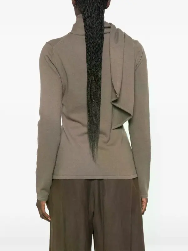 SYSTEM Scarf-detail Button-up Cardigan
