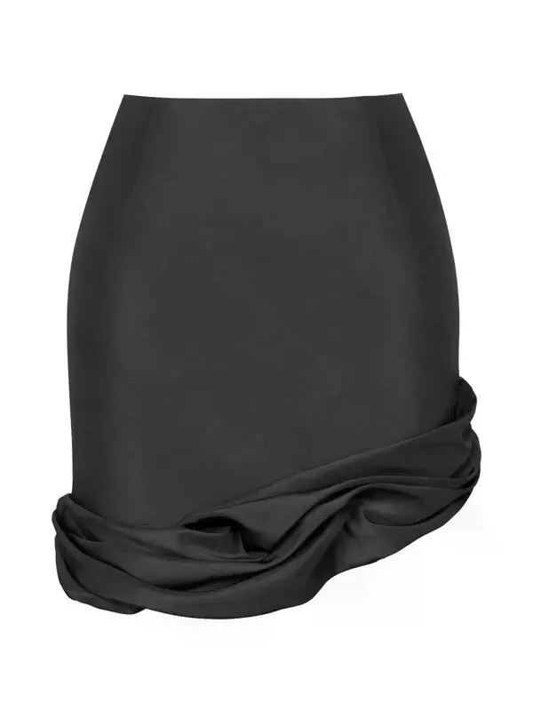 POST MERIDIEM Wave-detail Mini Skirt