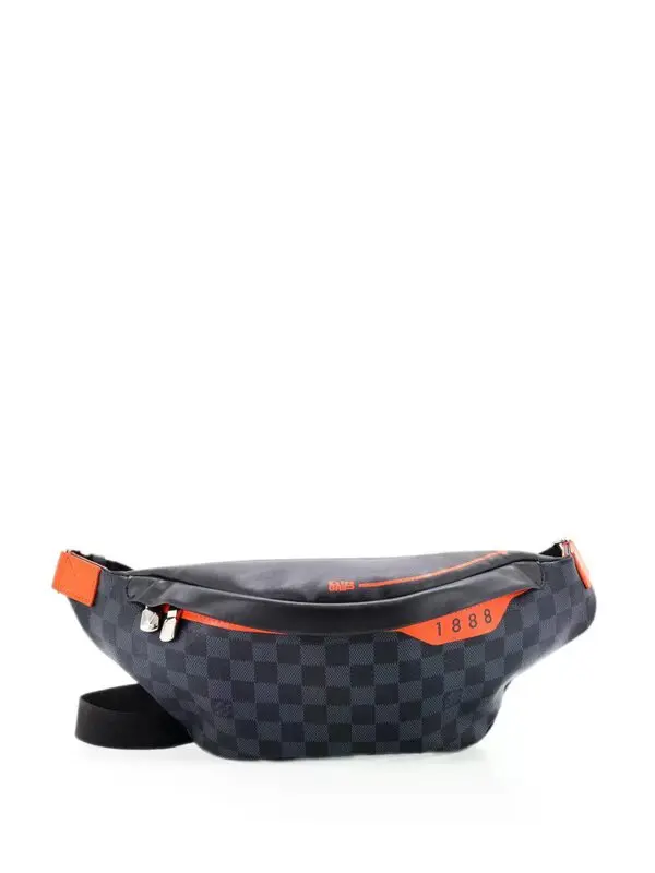 LOUIS VUITTON Discovery Bumbag Limited Edition Damier Cobalt Race Belt Bag - Blue