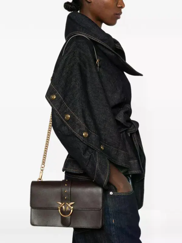 Pinko Leather Cross Body Bag - Brown