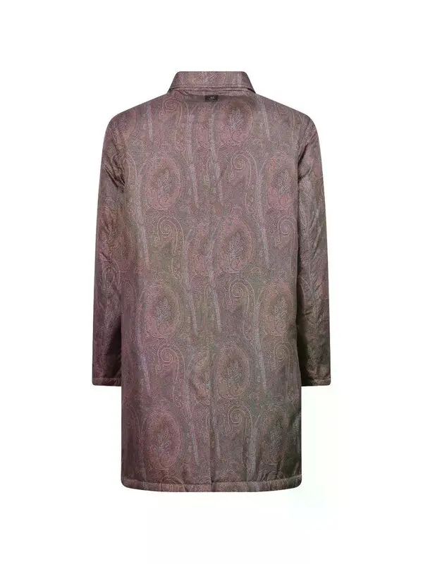 Etro Paisley Print Concealed Fastening Coat