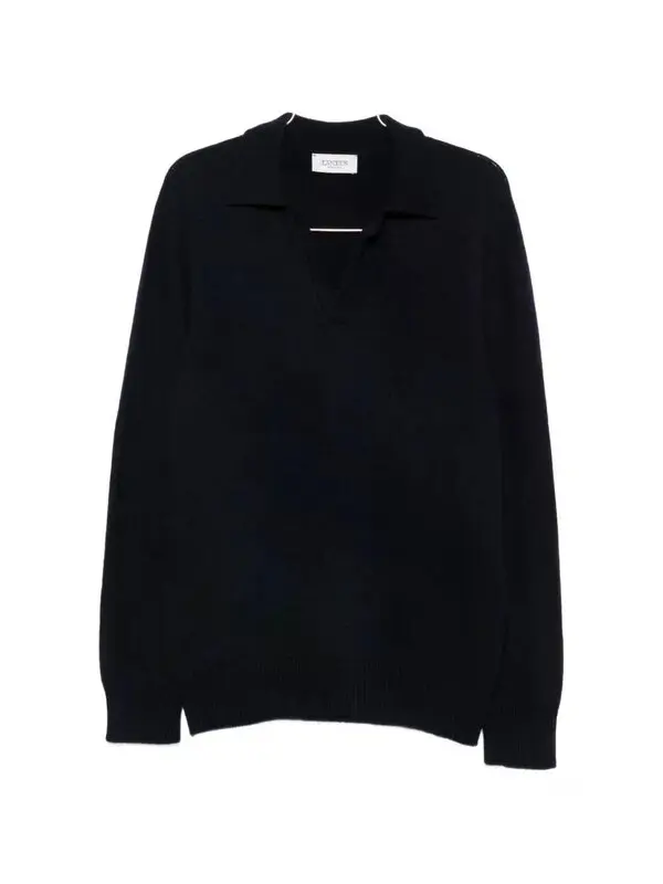 LANEUS Ribbed-knit Long-sleeve Sweater