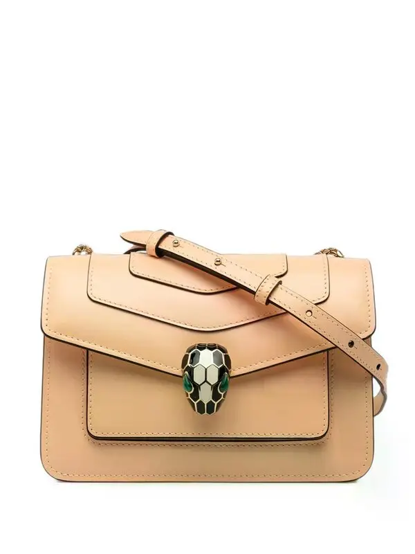 BVLGARI Serpenti Forever Chain Crossbody Bag - Brown