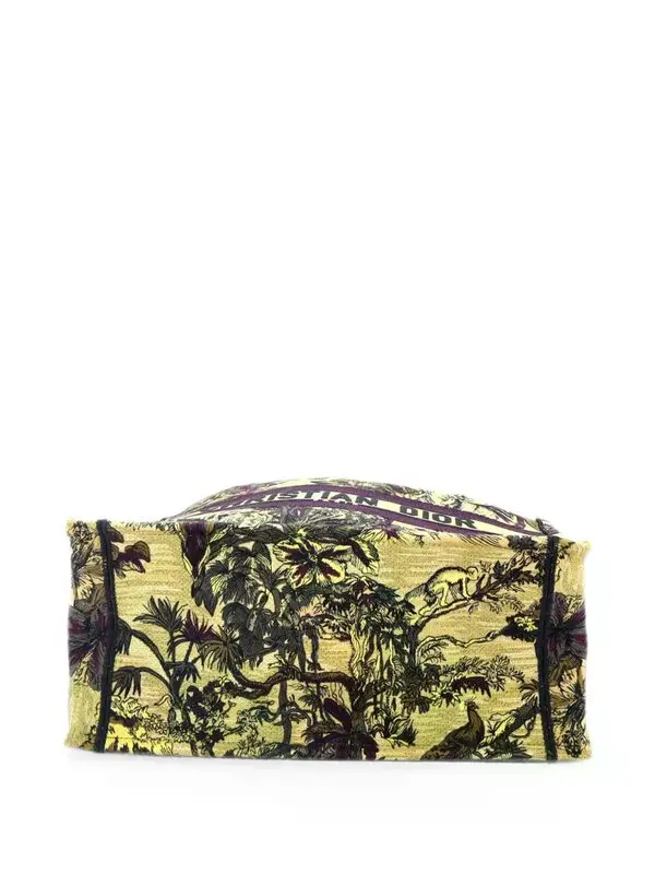 Dior Book Embroidered Canvas Medium Tote Bag