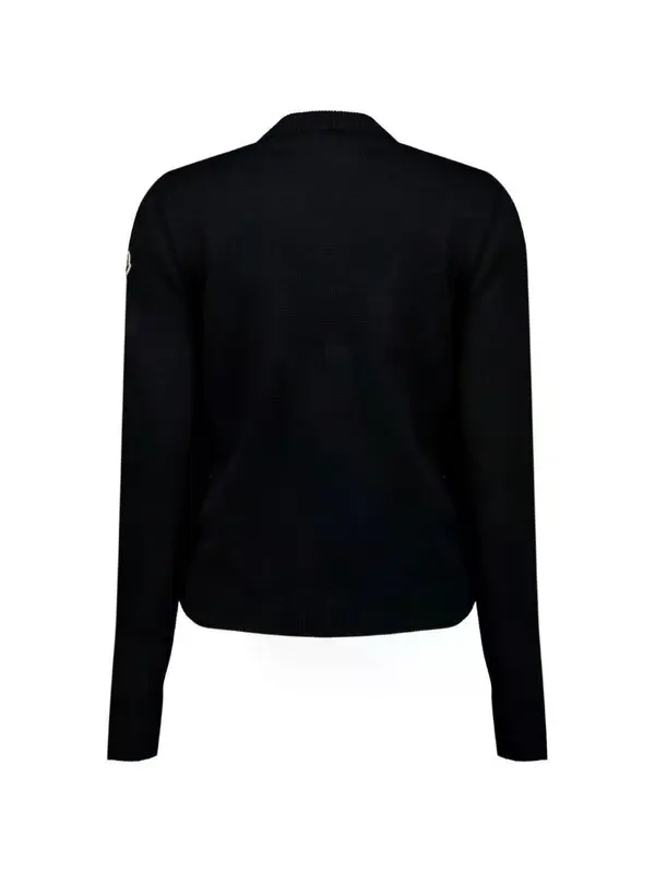 Moncler Wool Padded Zip-up Cardigan