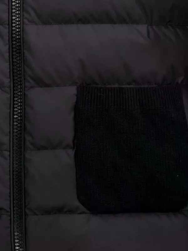 Moncler Wool Padded Zip-up Cardigan