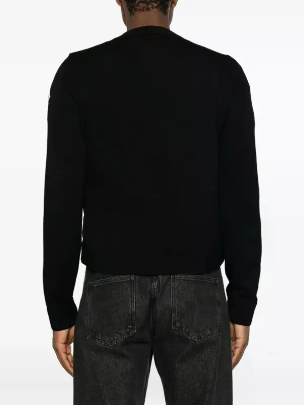 Moncler Wool Padded Zip-up Cardigan