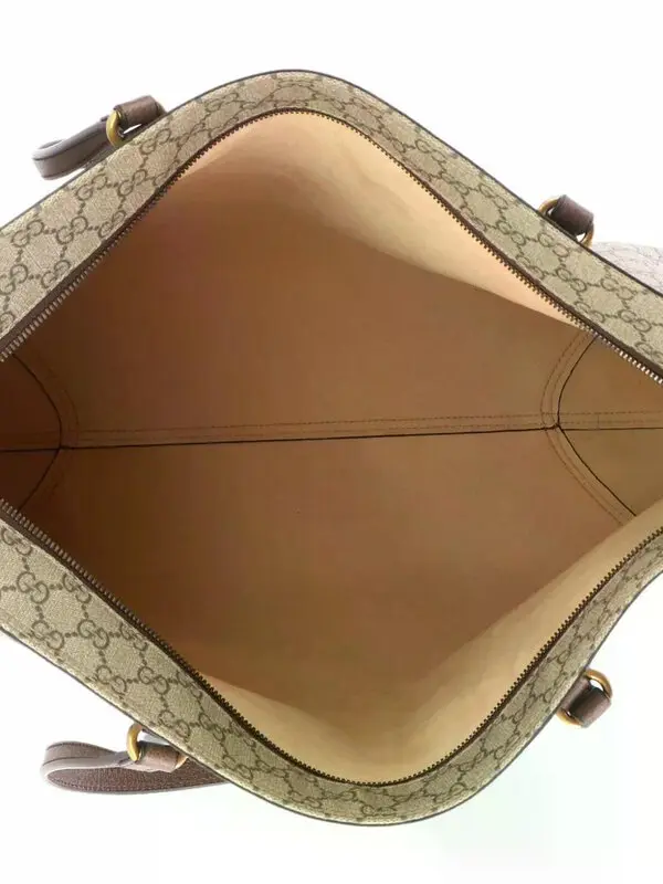 Gucci Ophidia Zip Gg Coated Canvas Medium Tote Bag