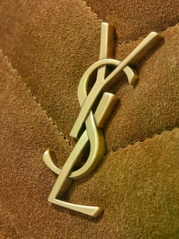 Saint Laurent Loulou Camera Bag In Matelassé Suede