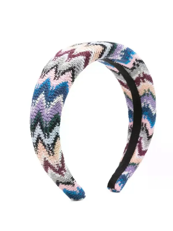Missoni Zigzag Knit Padded Headband