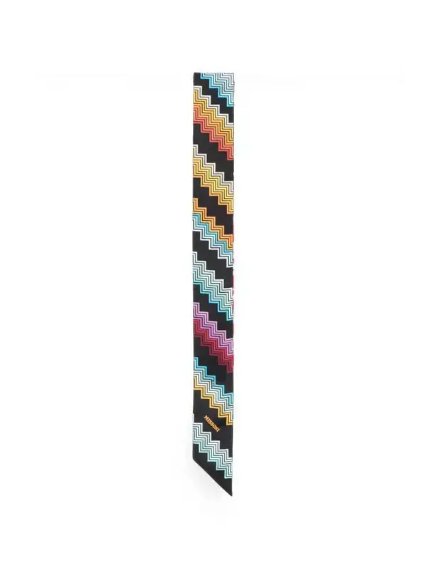 Missoni Zigzag-print Skinny Scarf