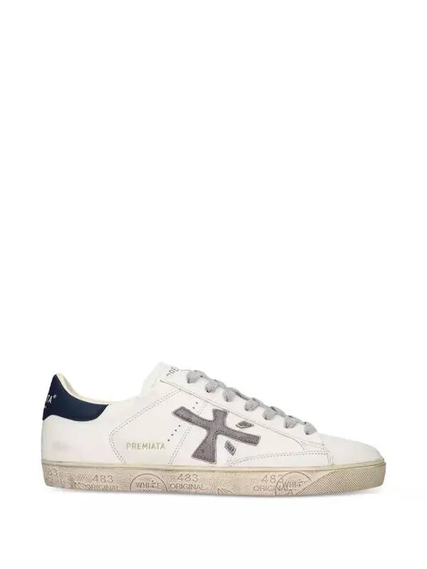 Premiata Steven 8479 Leather Sneakers - White