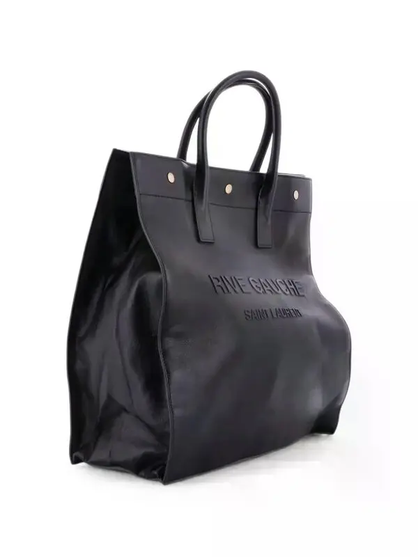 Saint Laurent Rive Gauche Shopper Leather Tall Tote Bag