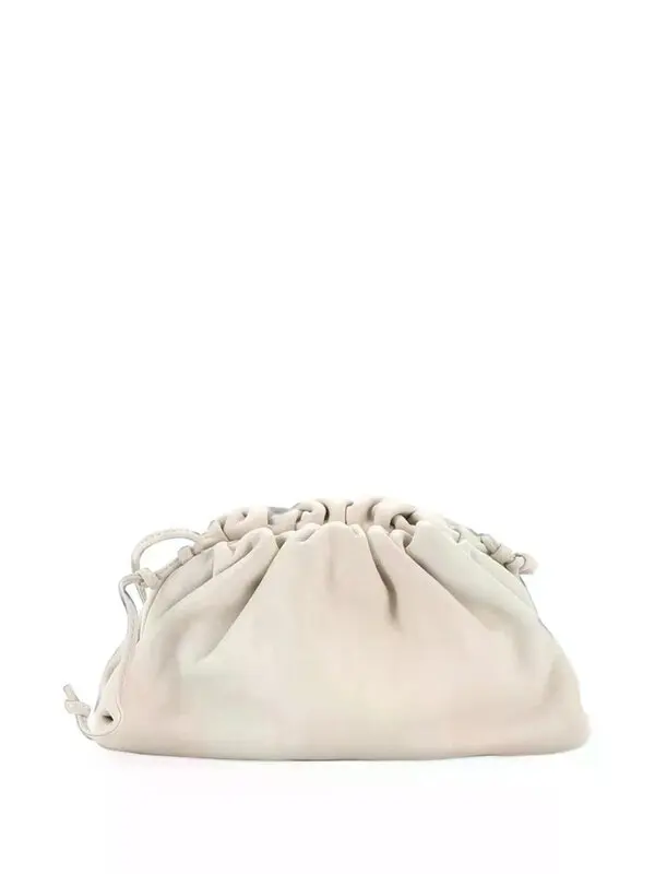 Bottega Veneta The Pouch Leather Mini Crossbody Bag - Neutrals