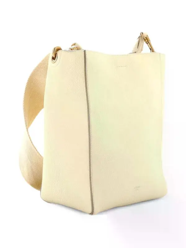 Celine Sangle Seau Goatskin Bucket Bag - Yellow