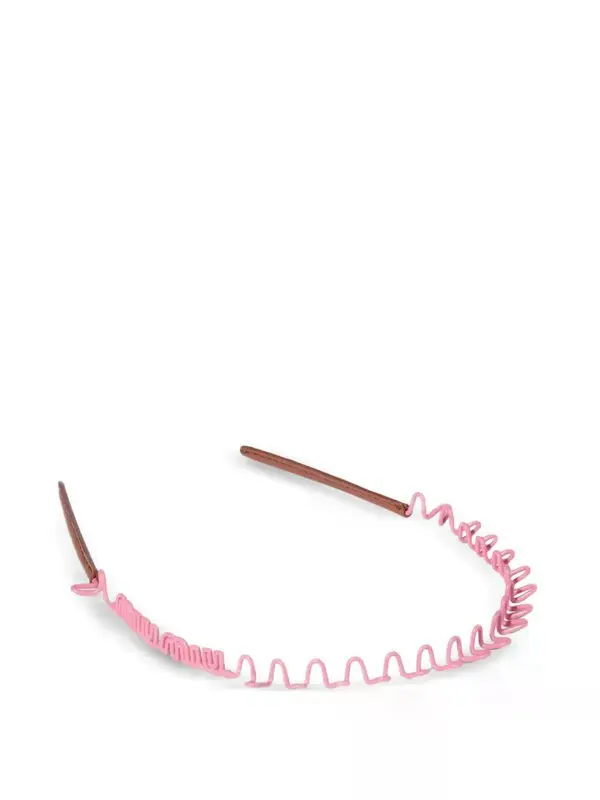 Miu Miu Metal And Leather Headband