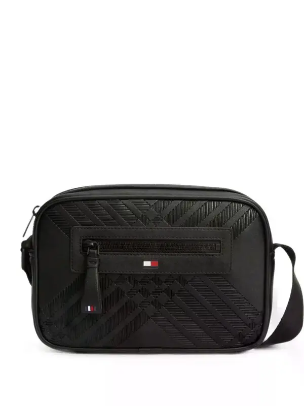 Tommy Hilfiger Monogram-embossed Messenger Bag
