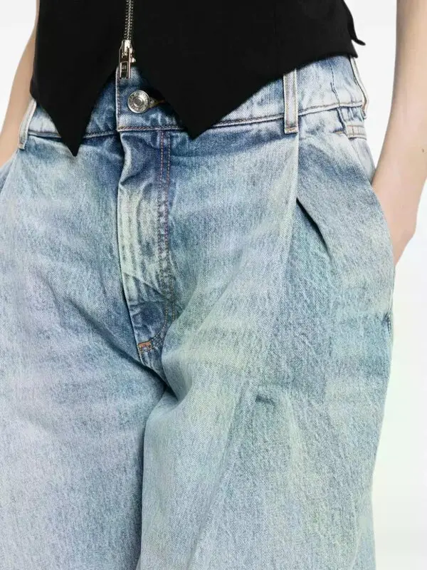 Sportmax Pleated Wide-leg Jeans