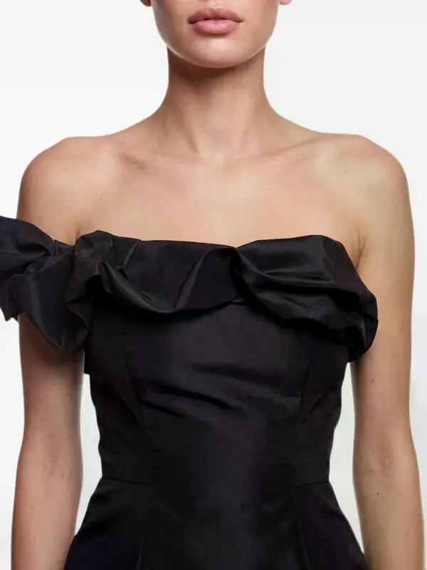 POST MERIDIEM One-shoulder Ruffled Bodysuit