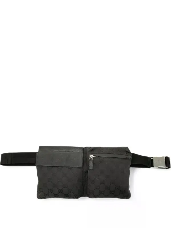 Gucci 2000-2015 Gg Canvas Double Pocket Belt Bag